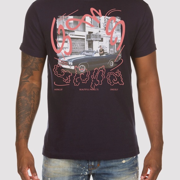 Akoo | Shirts | Mens Akoo Chevelle Tee Navy Blue Sizes Vary | Poshmark